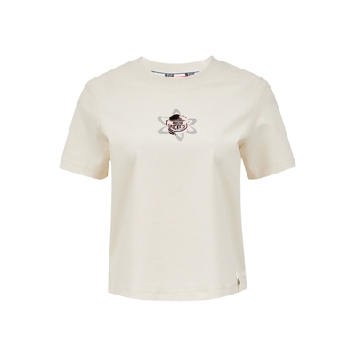 女士火箭队短款匹马棉短袖T恤