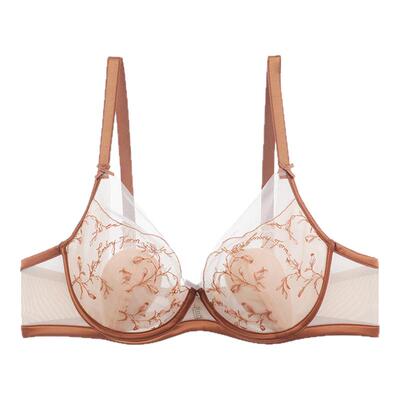 专柜新款文胸芬狄诗有钢圈超薄杯