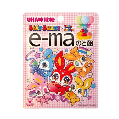 日本进口UHA悠哈SkipBunny联名什锦混合水果味EMA溢玛爽喉糖袋装