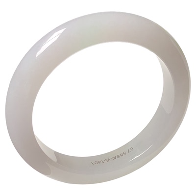 57圈8AW51603平安镯 大艺珠宝冰种冰紫春带彩缅甸天然A货翡翠手镯