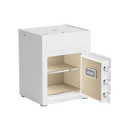 虎牌双门保险柜家用WiFi智能小型卧室保险箱双层独立锁控多功能全钢指纹密码办公室看不出来的保险箱2025新款