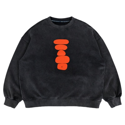 iaiammo丨25冬原创「许愿叠石」男女中大儿童装毛圈底做旧卫衣裤