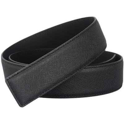 万宝替换皮带男真皮无头纯牛皮