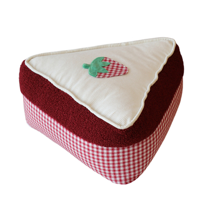 沙发脚凳草莓蛋糕儿童房可爱地上坐墩换鞋凳小矮凳榻榻米懒人蒲团