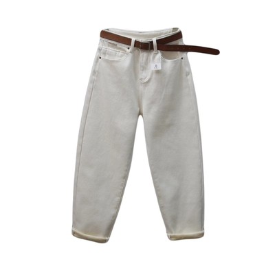 哈伦裤长裤厚款牛仔棉冬季