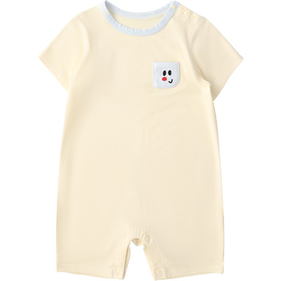 婴儿衣服夏季薄款凉感透气爬爬服