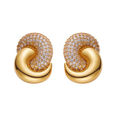 NanaJacqueline耳饰交叉圆环