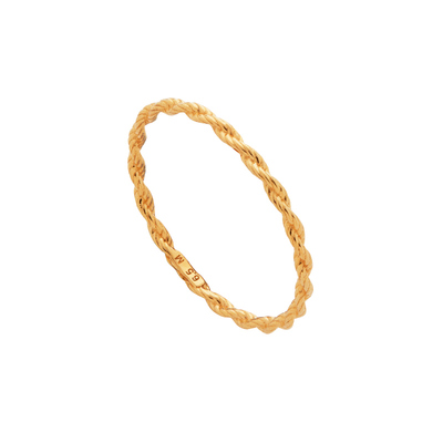 MonicaVinader镀18k金编纹戒指
