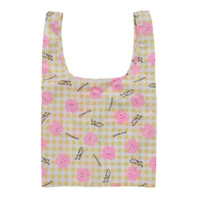 ADLV秋冬款包袋四叶草粉红熊BELLY熊印花环保袋手提袋子百搭包包