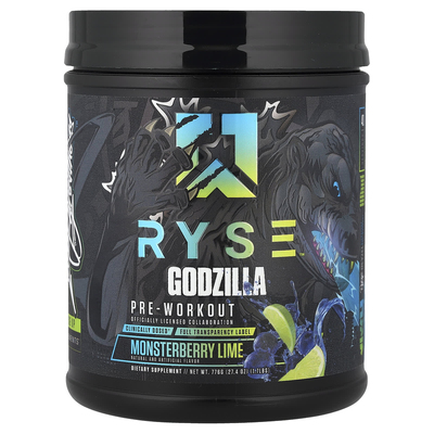 Ryse Supps,Godzilla，锻炼前，奇异莓酸橙，27.9 盎司（792 克）