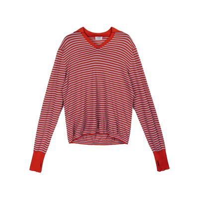 条纹可机洗Polo针织T恤