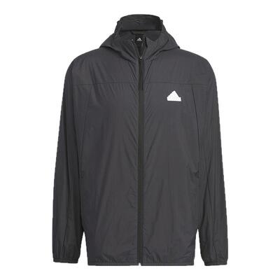 Adidas阿迪达斯连帽梭织夹克外套