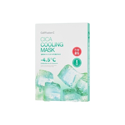 cellfusionc秀肤生冰感补水积雪草急救面膜晒后修复正品