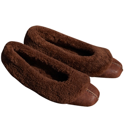 Le'Murmure爆裂羊羔毛芭蕾舞鞋