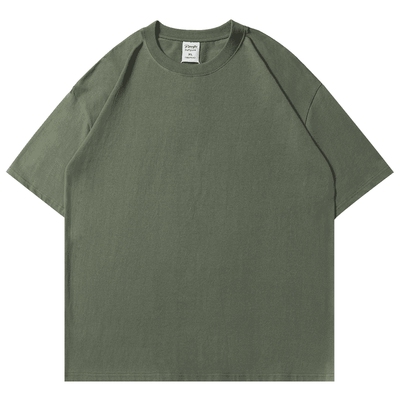 350g重磅美式纯棉短袖T恤上衣潮