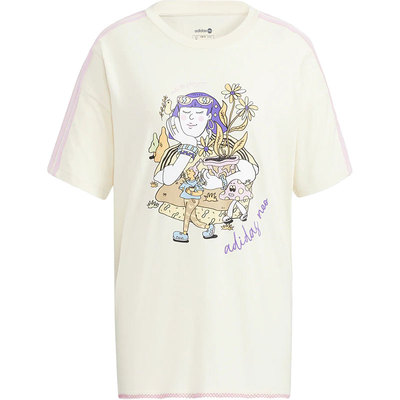 Adidas/阿迪达斯正品neo休闲夏季新款女子运动短袖T恤HH7662