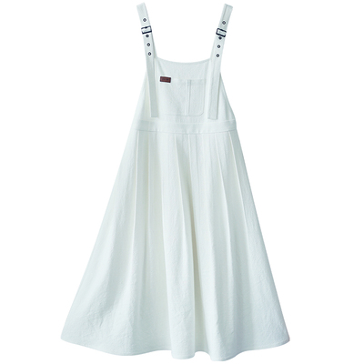 文艺波点T恤背带裙女夏季两件装