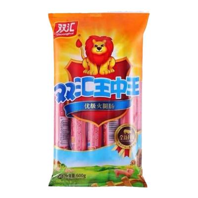双汇王中王600g火腿肠袋装煎炒炸泡面搭档优级香肠办公室零食小吃