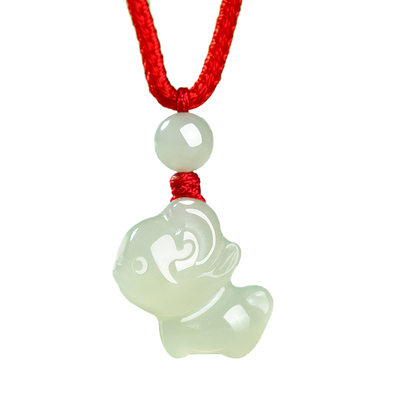 妙韵男女和田玉生肖羊吊坠吉祥物
