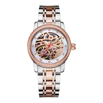 海鸥表女士款机械表镂空表盘防水三针显示国表腕表317.15.6120KL