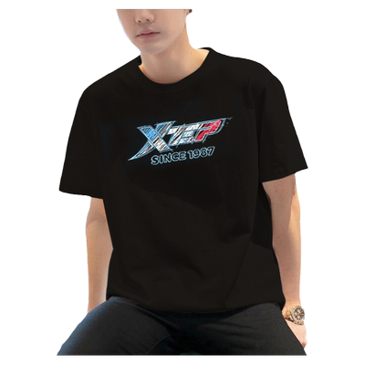 特步纯棉短袖男夏季新款圆领透气t恤官方正品男士半袖运动服上衣