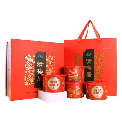 清梅居香酥牛肉干礼盒酥脆咸甜