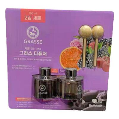 韩国原装劲牛王grasse伴手礼2*105毫升瓶装格拉斯汽车香水车载