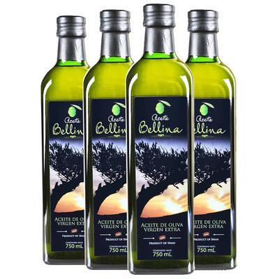 蓓琳娜特级初榨橄榄油750ml*4瓶