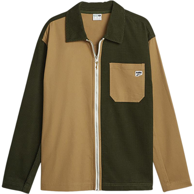 Puma/彪马正品2025新款男士时尚拼接翻领经典夹克外套621291-31
