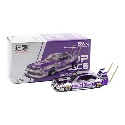 拓意POPRACE1/64微缩合金汽车模型 SKYLINE C210 BOSOZOKU STYLE