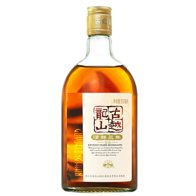 古越龙山清醇三年花雕黄酒500ml