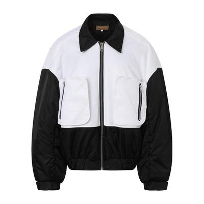 D.MARTINA QUEEN小众设计感宽松翻领拼接撞色派克服女2026春新款