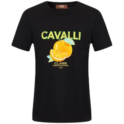 卡沃利女装橙子印花短袖T恤女