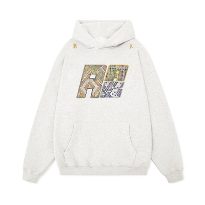 刺绣RASP休闲连帽套头卫衣
