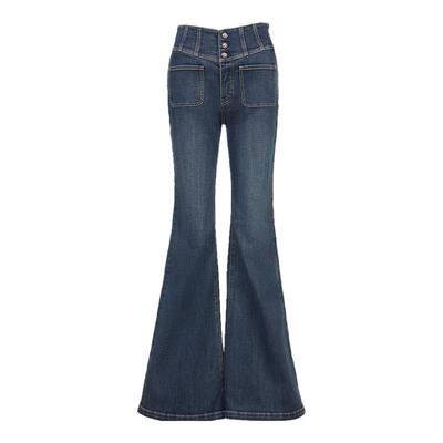 ONLY复古摩登水洗高腰牛仔裤