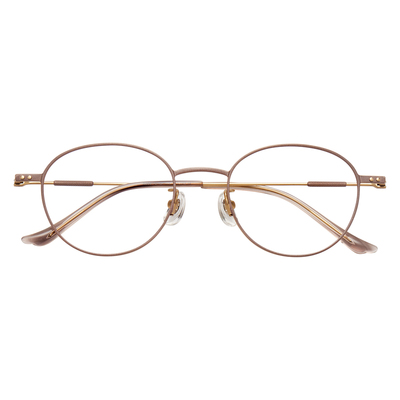 RIGHT SHOOP右店水滴圆纯钛板CNC减龄修脸配近视轻盈女极简眼镜框