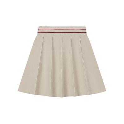 撞色活力学院风针织套装