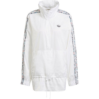 三迪达斯叶草半拉链外套