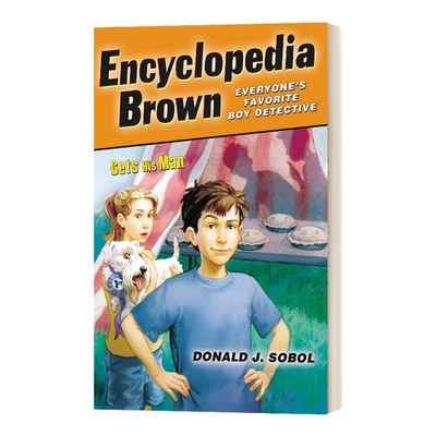 英文原版 Encyclopedia Brown Gets His Man 百科全书小布朗 找到他了 英文版 进口英语原版书籍儿童全英语书
