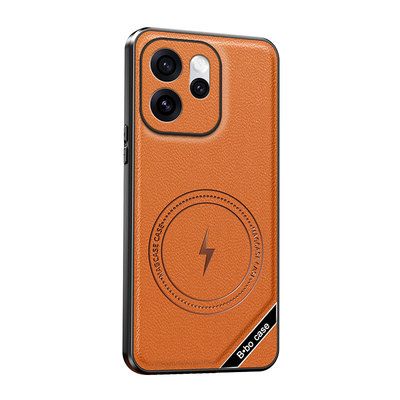 闪电标磁吸充电正宗山羊皮适用于OPPOReno15pro手机壳新款reno14pro专用后保护套F防指纹高级13121110耐脏987