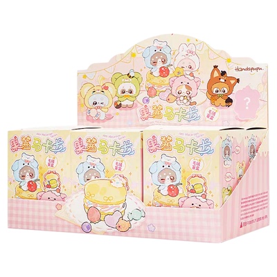 朴坊handspupu果酱马卡龙系列毛绒盲盒可爱少女心玩具公仔挂件