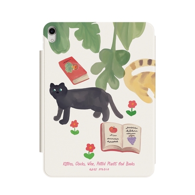 原创可分离磁吸720°旋转多角度Y折三折支撑iPad(A16)7/8/9/10平板电脑壳mini6保护套Pro艺术生2025Air4/5/6