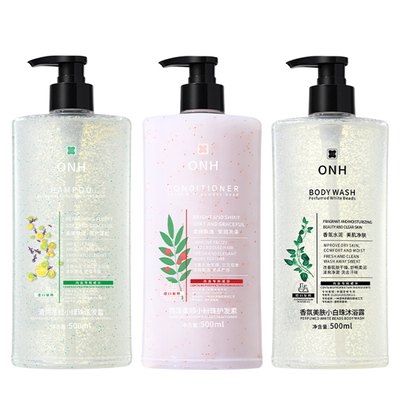 小颗粒小绿珠小白珠小粉珠清爽蓬松洗发水蓬松护发素沐浴露