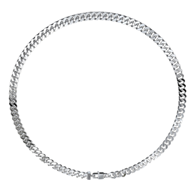 美式嘻哈金属风古巴链男粗链素链