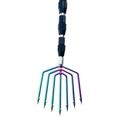 大倒刺捕鱼叉不锈钢头老式鱼叉头伸缩杆渔叉鱼插鱼叉子大全扎鱼器