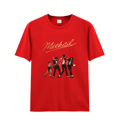 Michael Jackson迈克尔·杰克逊巨星之路短袖T恤男女应援衣服棉