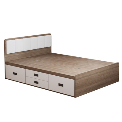 实木板材床1.8米双人床榻榻米