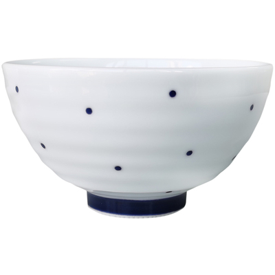 日本Bisque水玉陶瓷餐碗