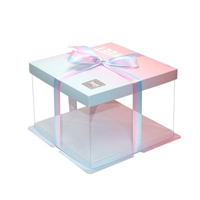 透明蛋糕盒681012寸三层加高