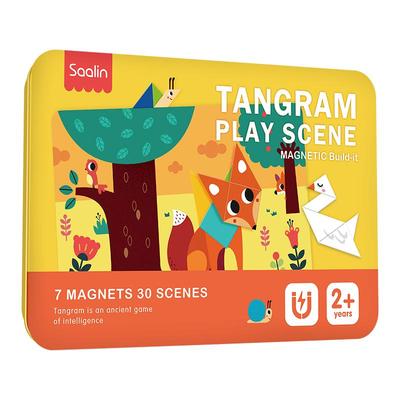 莎林磁力七巧板小学生教具